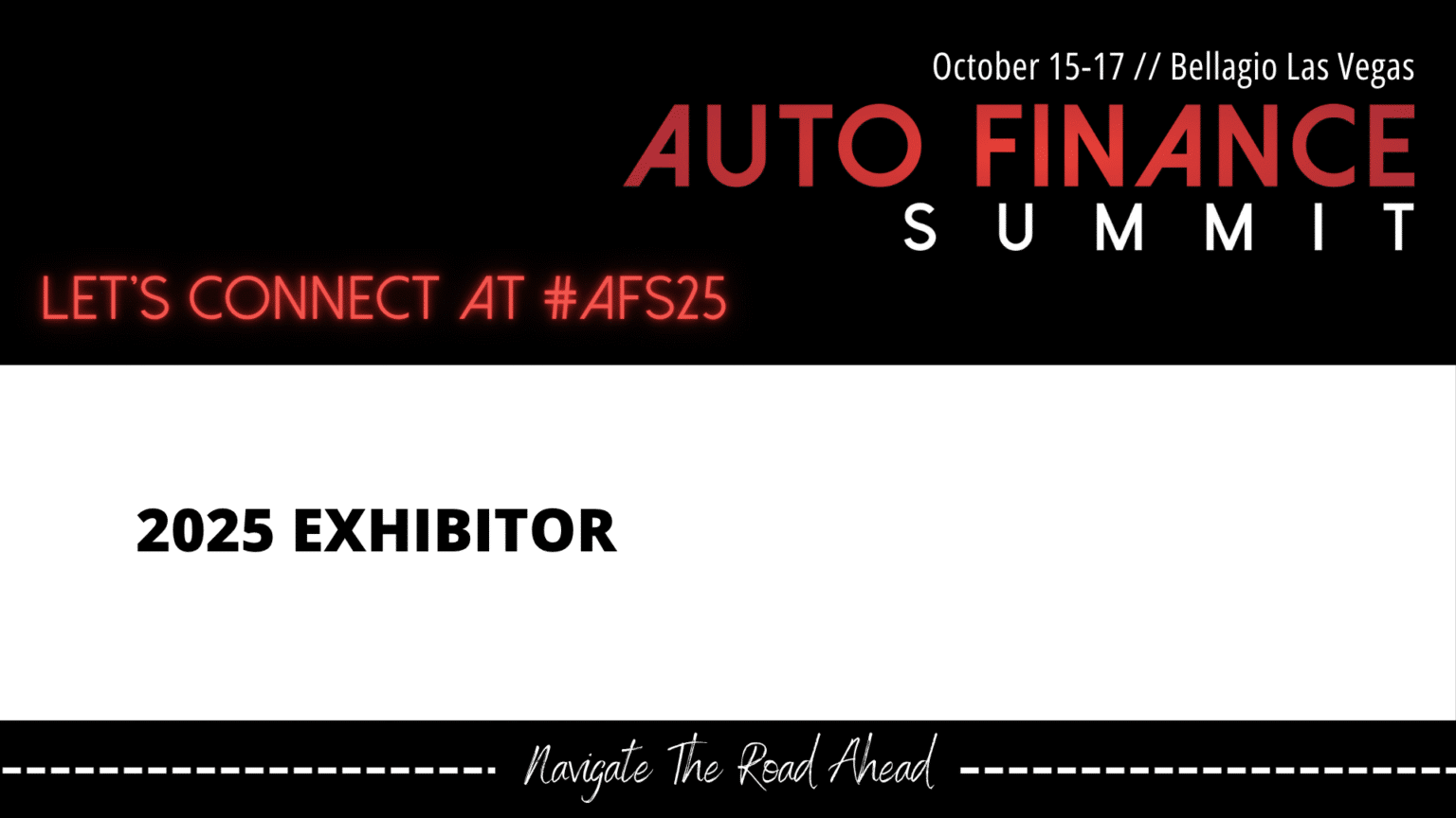 AFS 2025 EXHIBITOR INFORMATION - Auto Finance Events